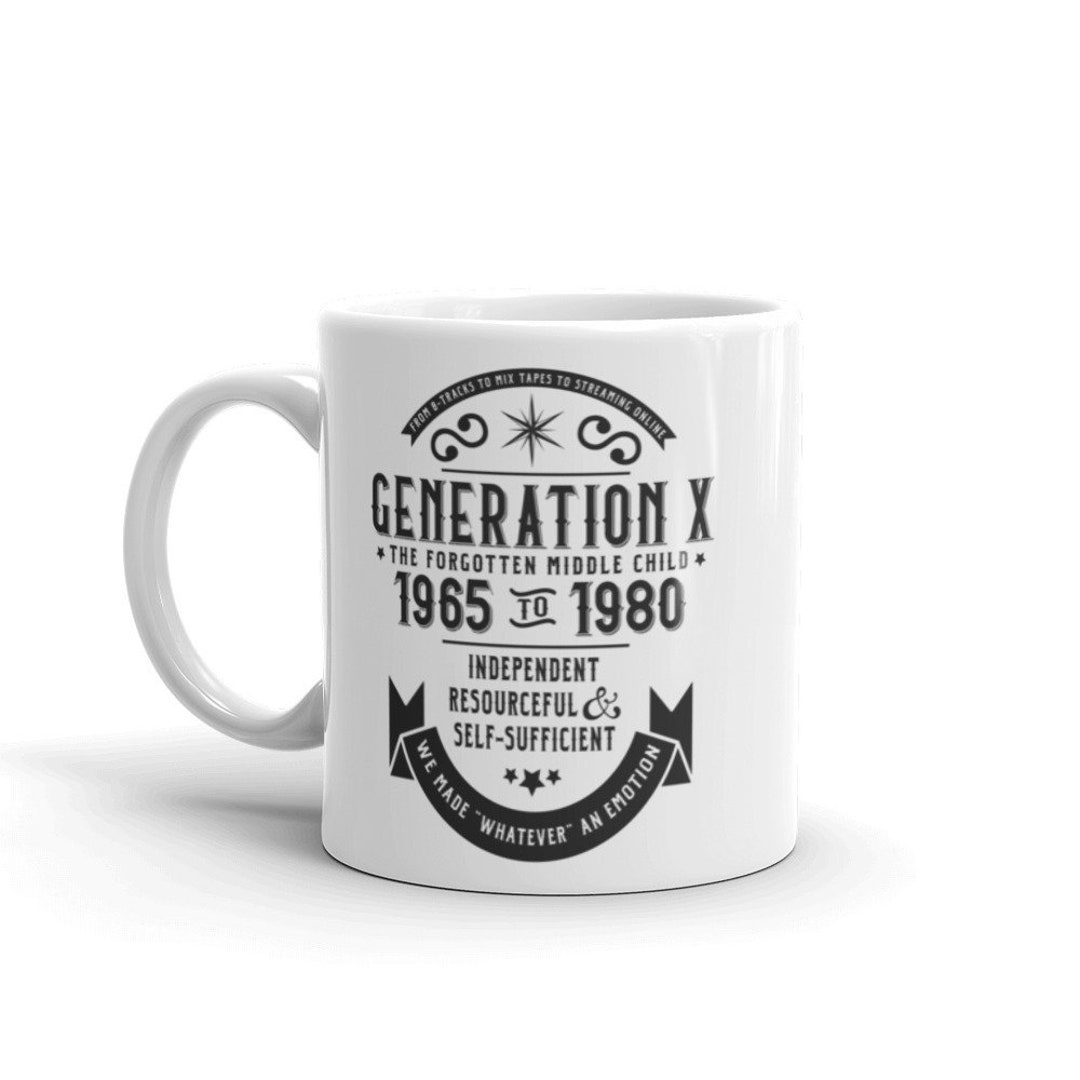 Funny Cool Coat of Arms Crest Generation X Gen X the Forgotten Middle ...