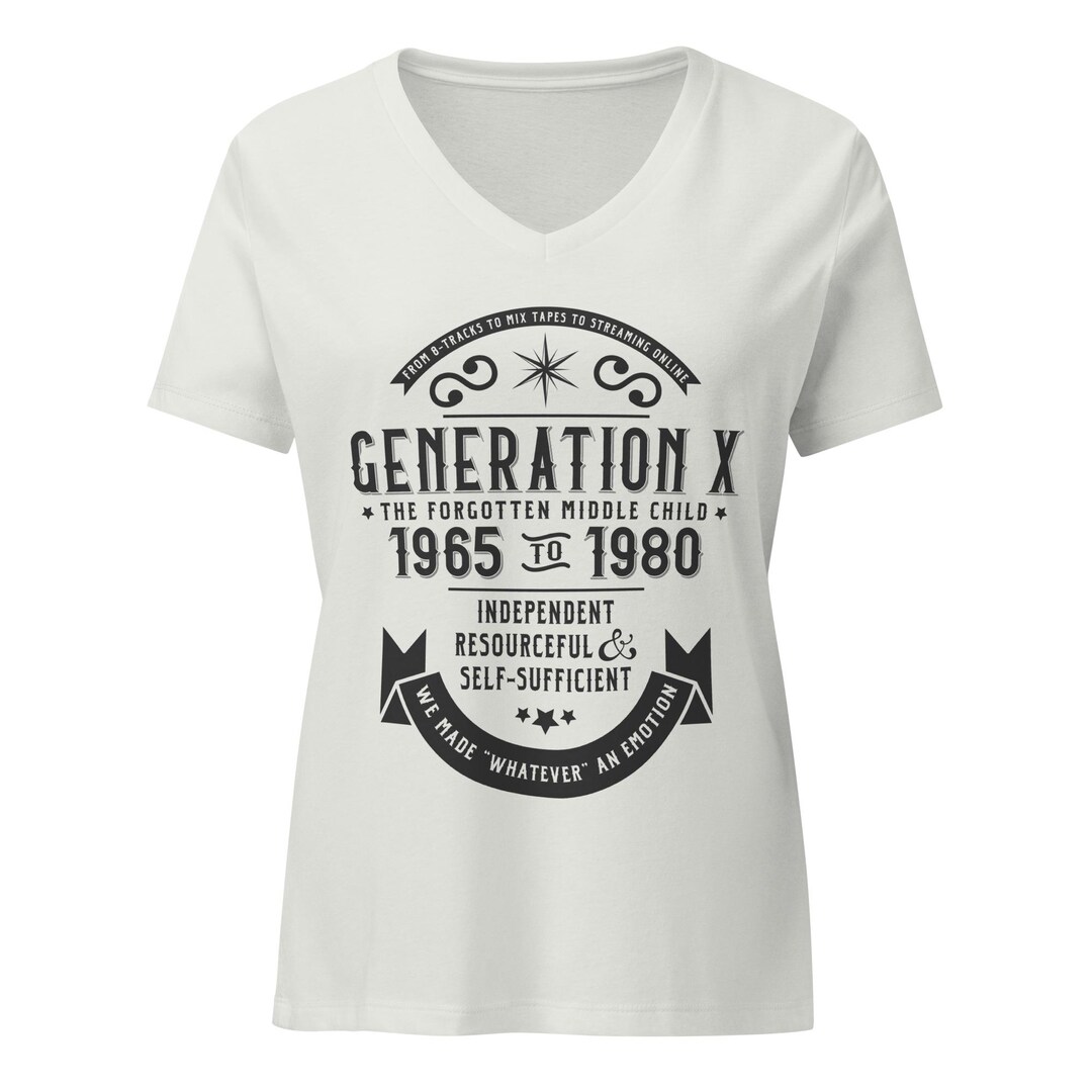 Vintage Retro Style Generation X Gen X Whatever Sarcastic Crest Women’s ...
