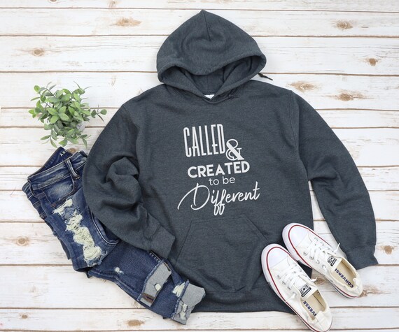 Called and Created to Be Different Hoodie Be You Hoodie for | Etsy UK