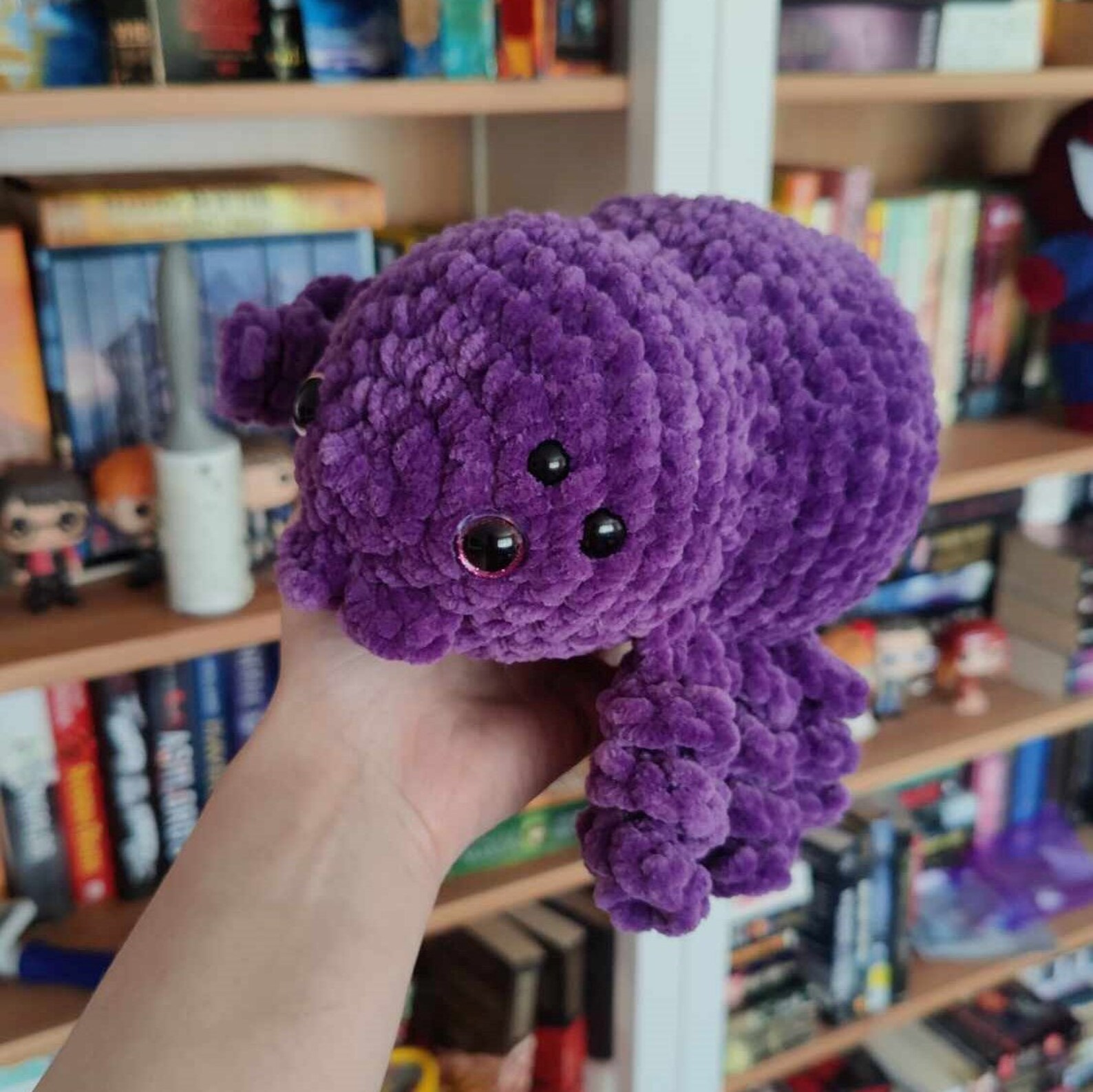 Spider Plushie, Crochet Spider Amigurumi, Halloween Stuffed Animal ...