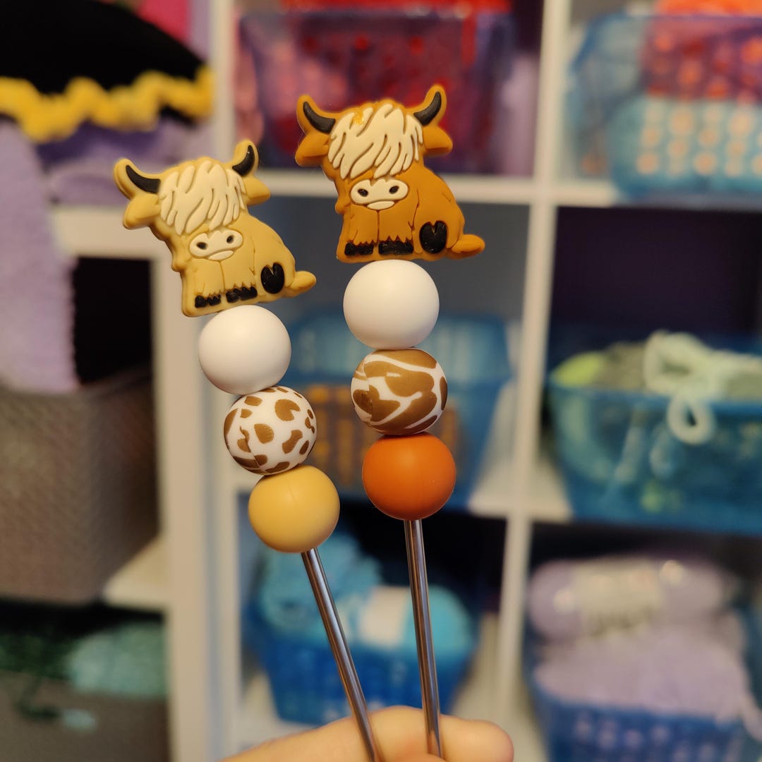 Highland Cow Amigurumi Sewing Sticks Set of 2 - Etsy