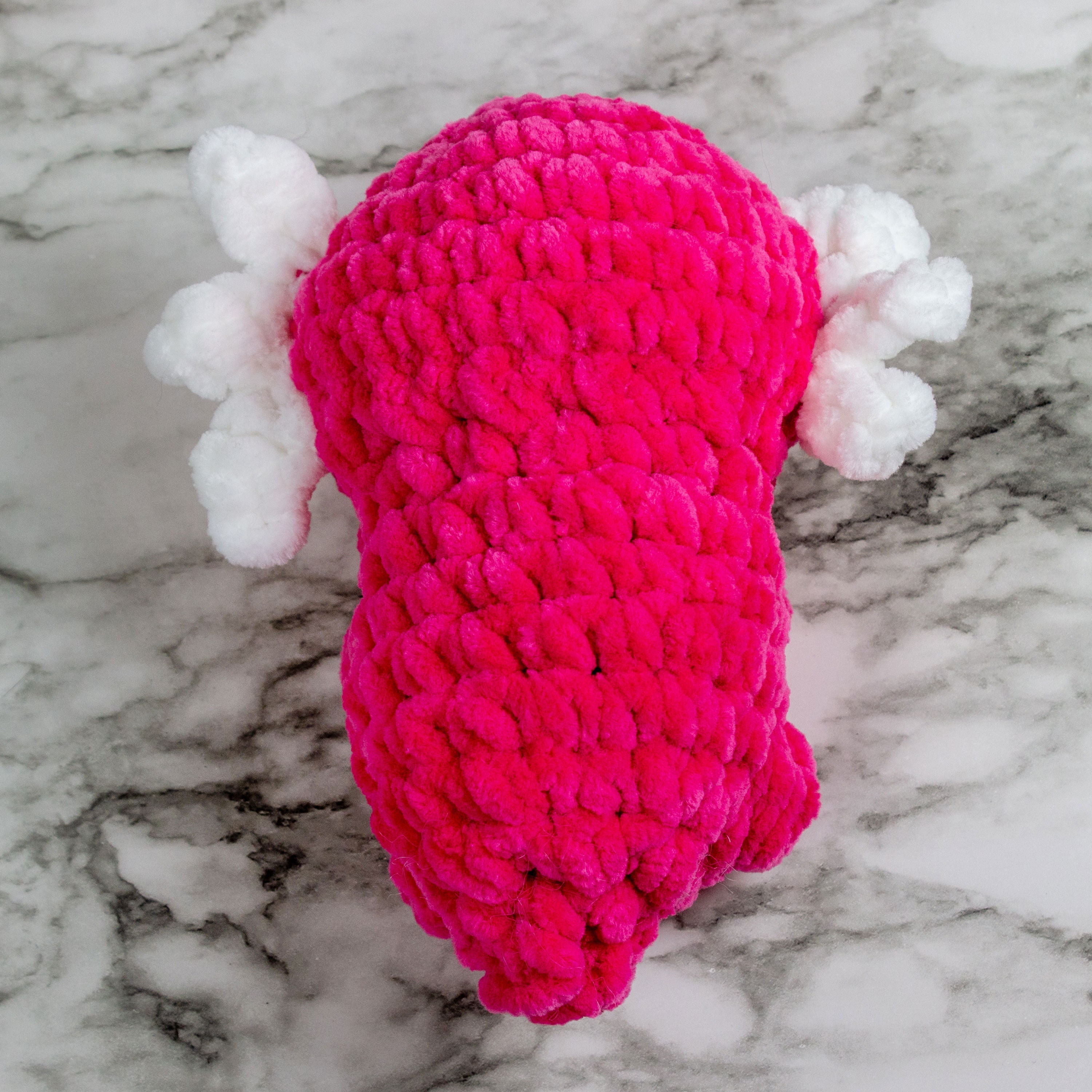 Crochet Mini Axolotl, Plush Yarn Baby Axolotl Plushie, Blanket Yarn ...