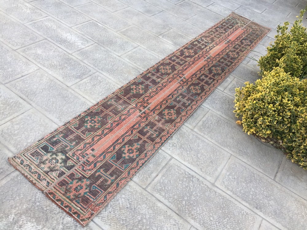 Bohemian Narrow Runner Turkish Carpet Rug Narrow Runners | Etsy