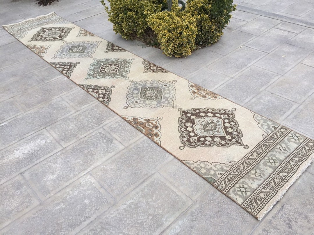 Vintage Rug Runner, Narrow Rug Runner, Hallway Rug Runner, Vintage Rug ...