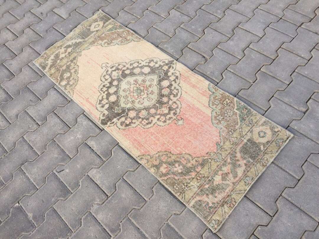 Old Rug,oushak Rug,vintage Interior Design,small Rug, Bath Carpet ...