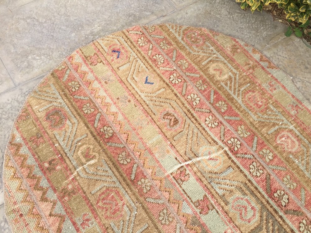 3.1 x 3.1 ft Round Rug Small Carpet rug Carpet rug Door | Etsy