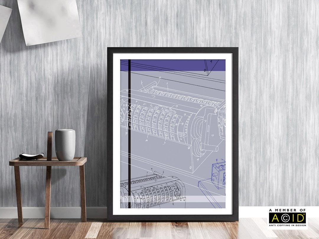 Adding Machine Patent Poster Vintage Patent Art Blueprint - Etsy