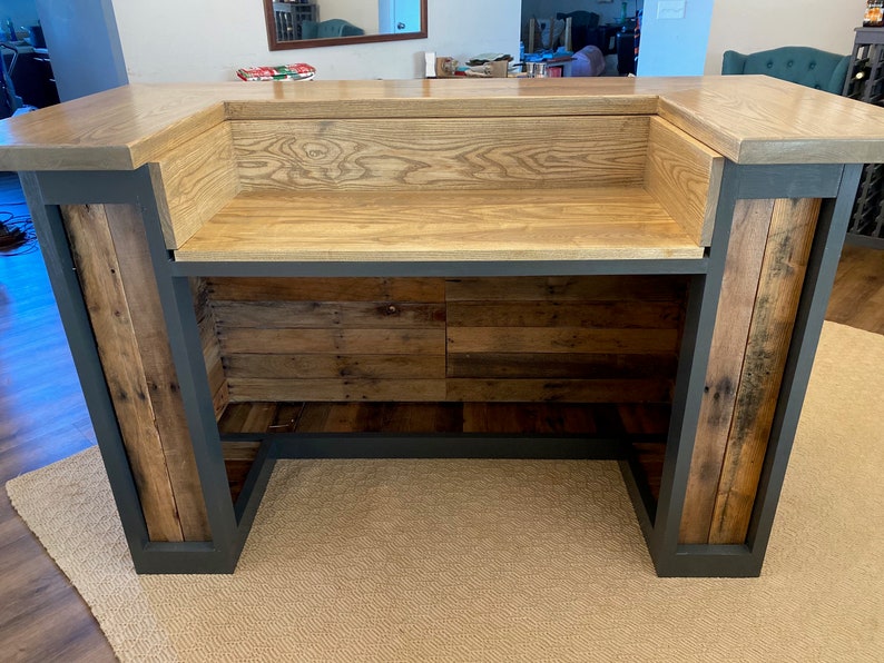 Custom Rustic U-shaped Bar - Etsy