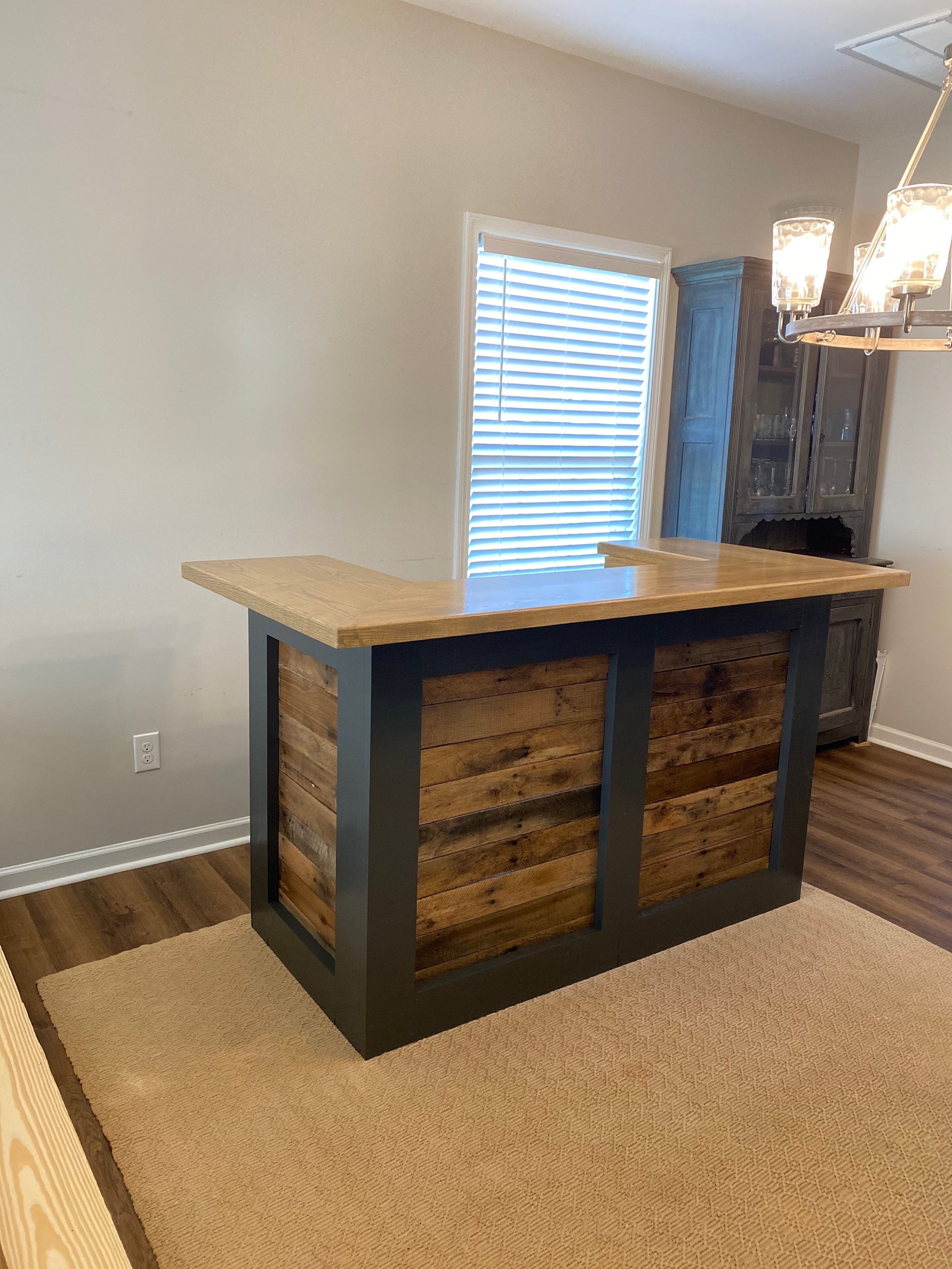 Custom Rustic U-shaped Bar - Etsy