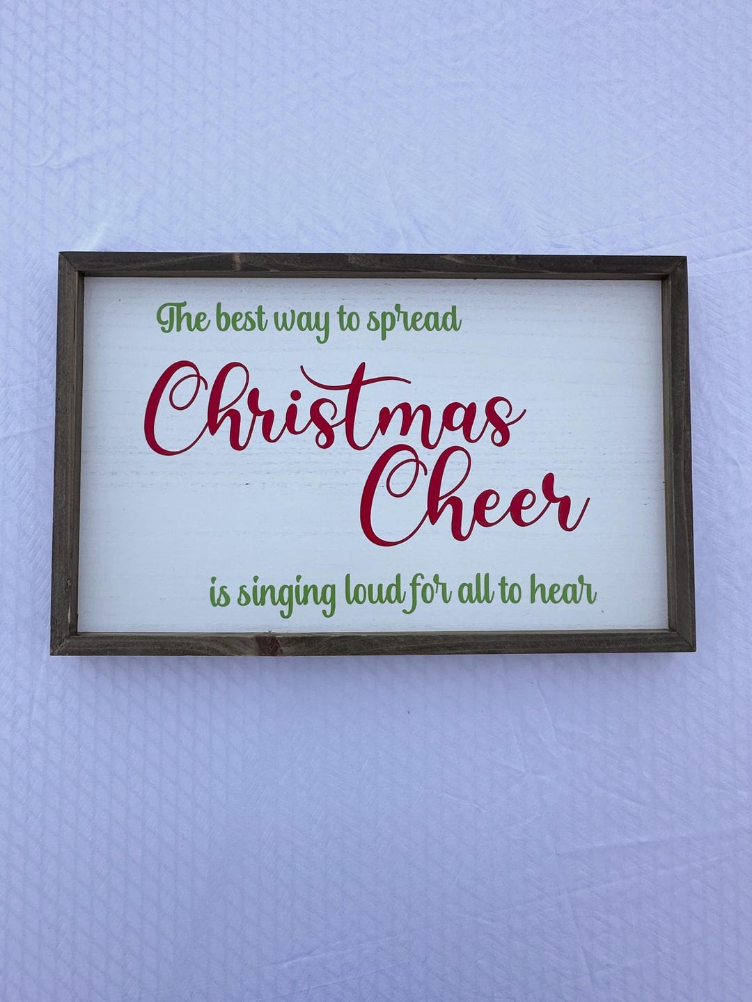 Christmas Cheer Sign — Farmhouse Christmas Sign | Rustic Holiday Decor ...