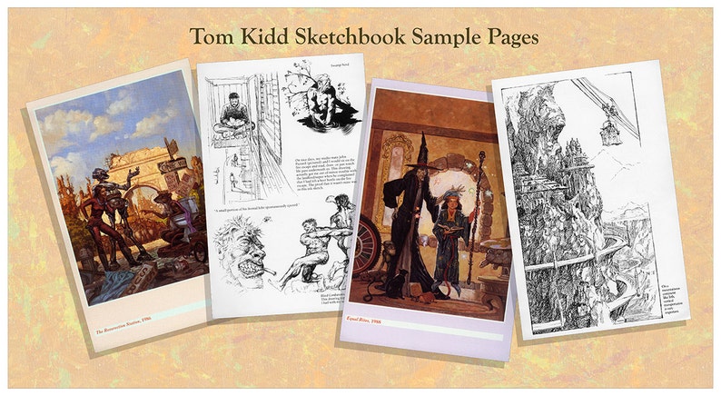Tom Kidd Sketch Book, Science Fiction, Fantasy, Gnemo - Etsy