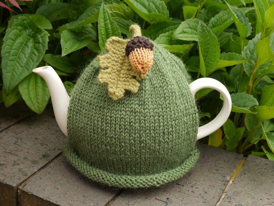 Medium Acorn Tea Cosy, Autumn, Fall Oak Leaf Teapot Cozy - Etsy