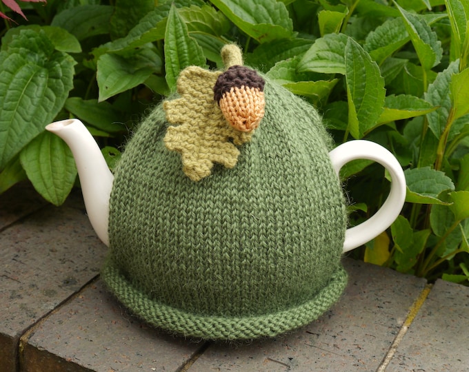 Medium Acorn Tea Cosy, Autumn, Fall Oak Leaf Teapot Cozy - Etsy