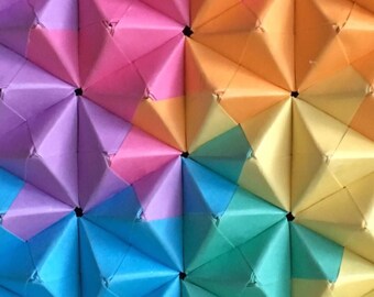 Geometric Origami Wall Art Modular Origami Art Origami Art | Etsy