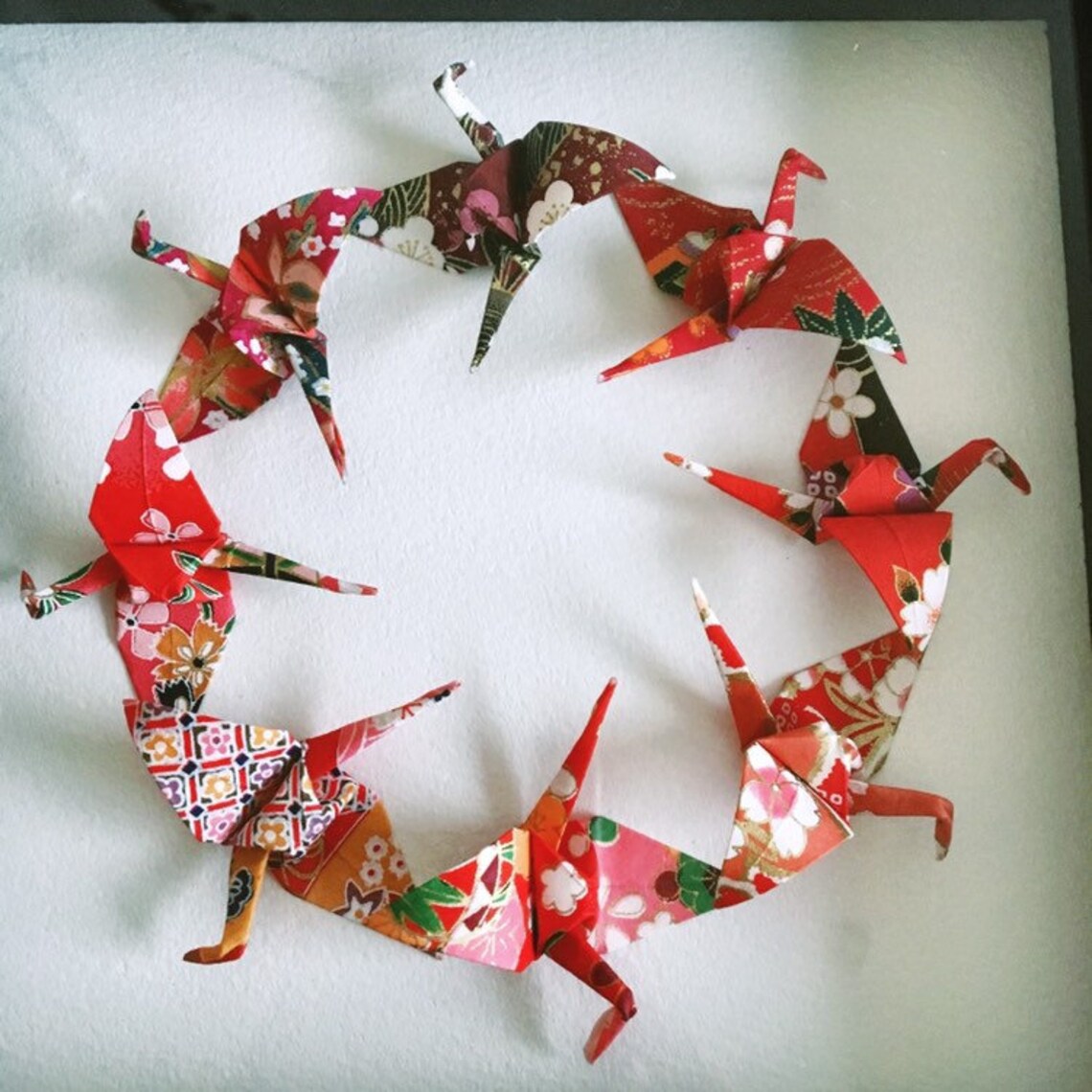 Red Origami Frame Art Red Paper Art Red Wall Decor Origami - Etsy