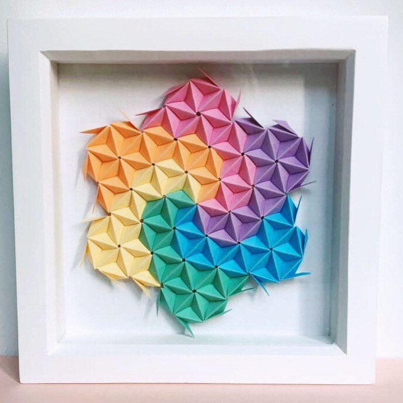 Geometric Origami Wall Art Modular Origami Art Origami Art - Etsy UK