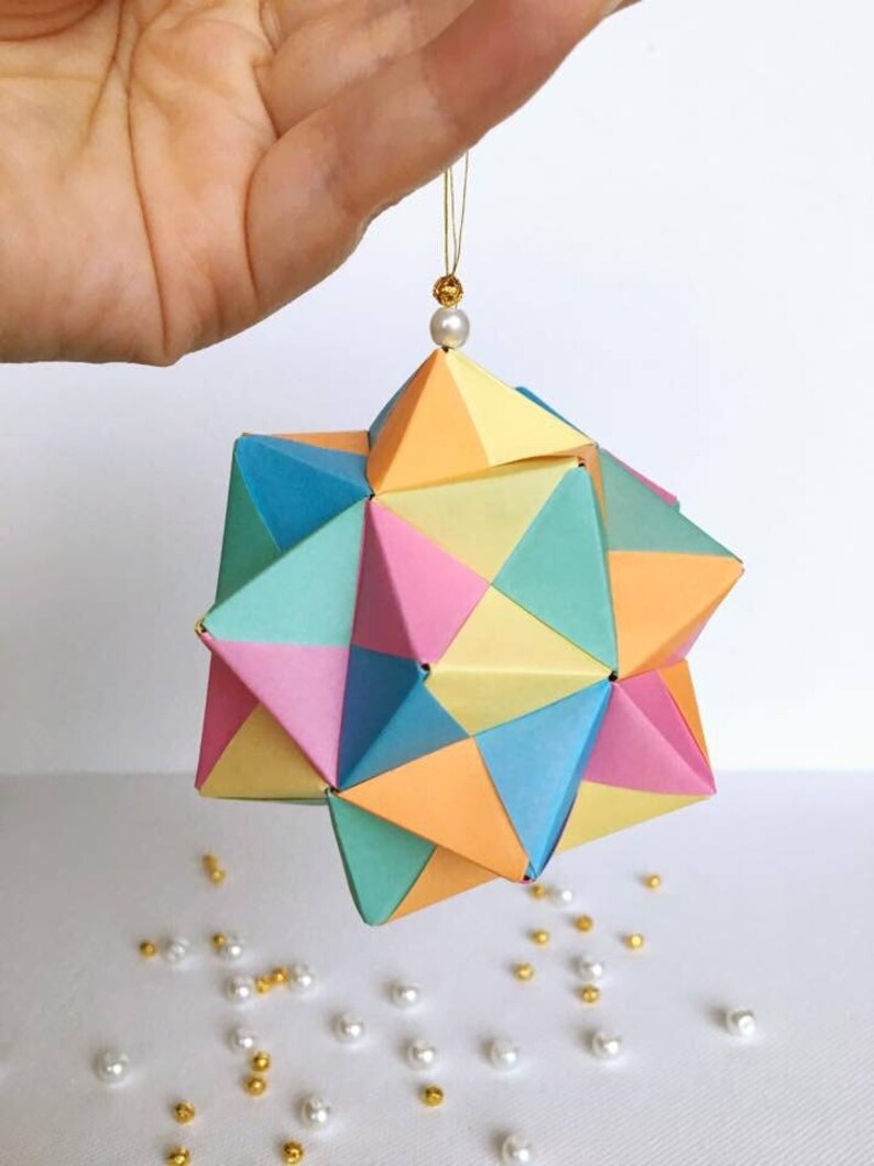 Colourful Decor Origami Decor Origami Wall Hanging Kusudama - Etsy