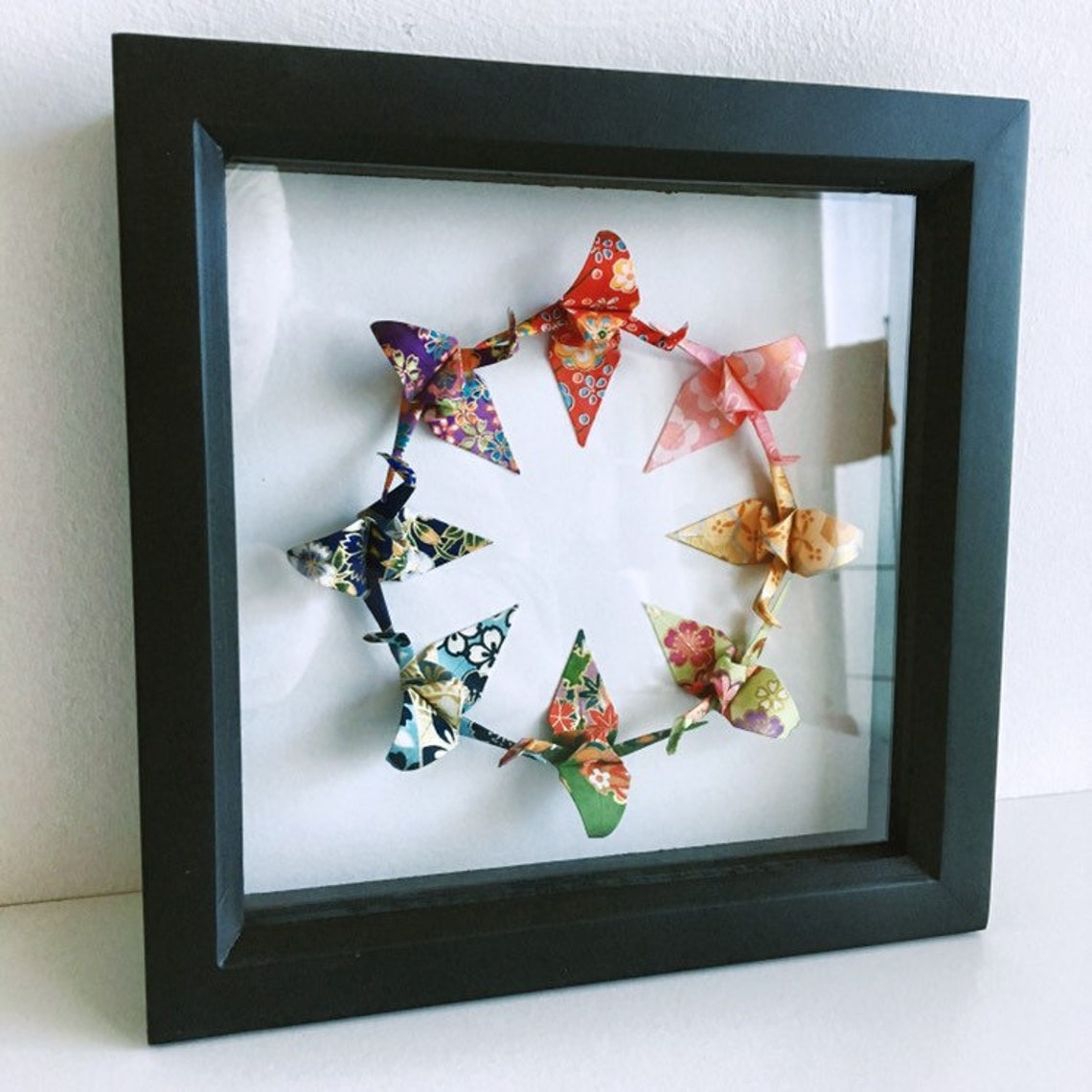 Origami Wall Art Origami Crane Origami Gift Paper Wall Art | Etsy