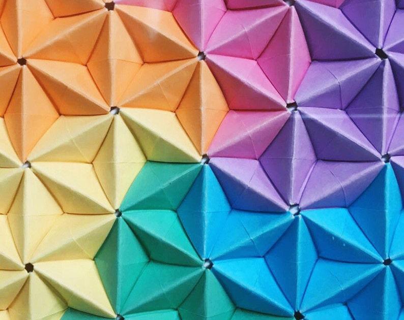 Geometric Wall Art Origami Wall Art Paper Wall Art Modular - Etsy India