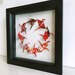 Red Origami Frame Art Red Paper Art Red Wall Decor Origami - Etsy