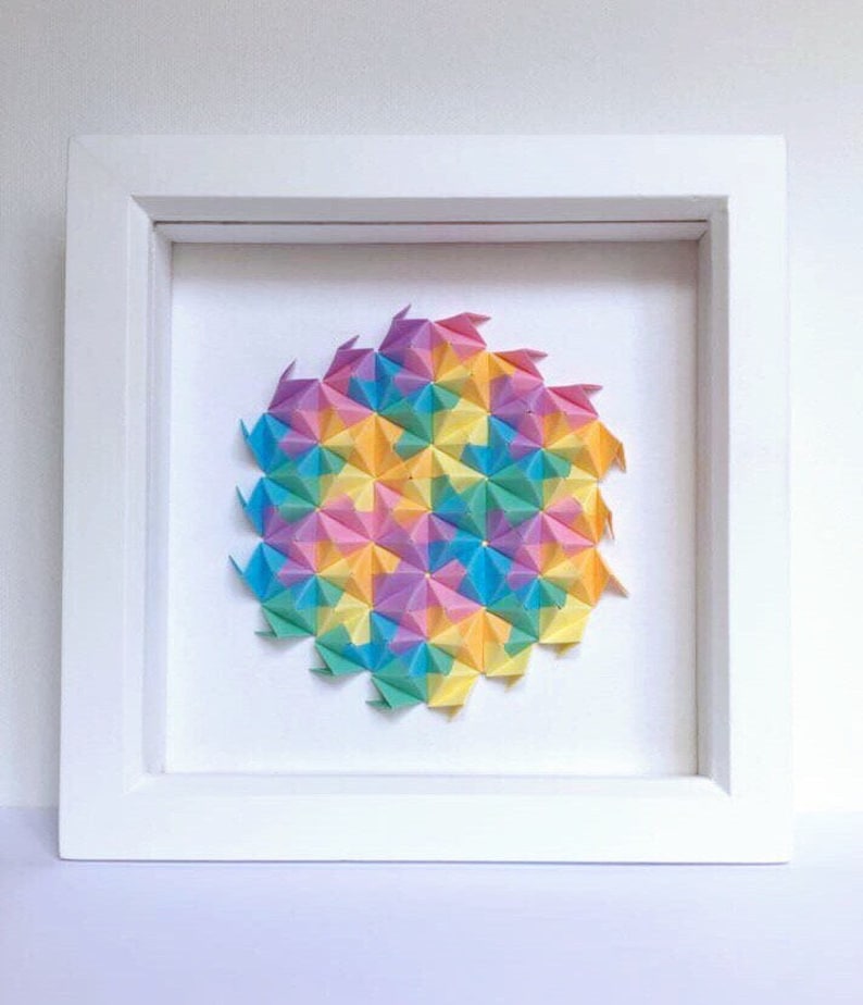 Colourful Origami Wall Art Modular Origami Art 3D Origami - Etsy UK