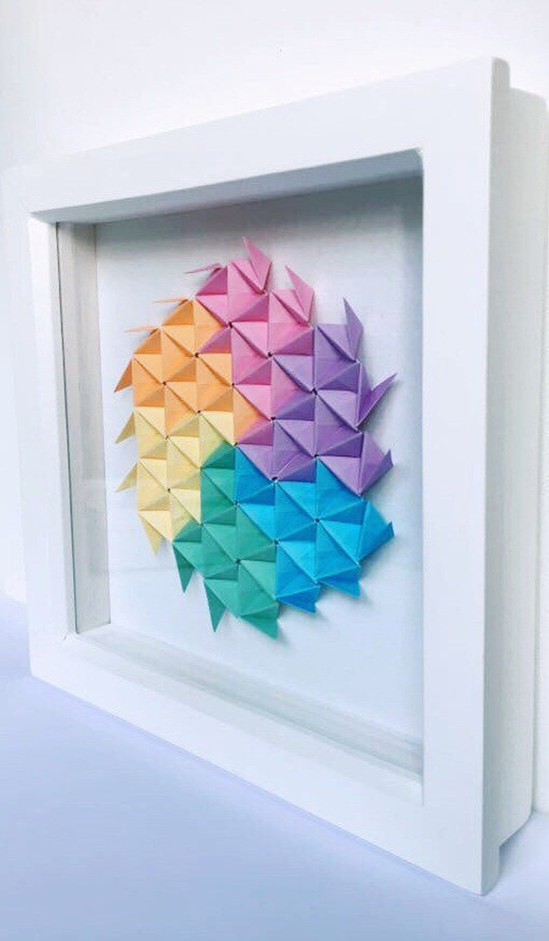 Geometric Wall Art Origami Wall Art Paper Wall Art Modular - Etsy