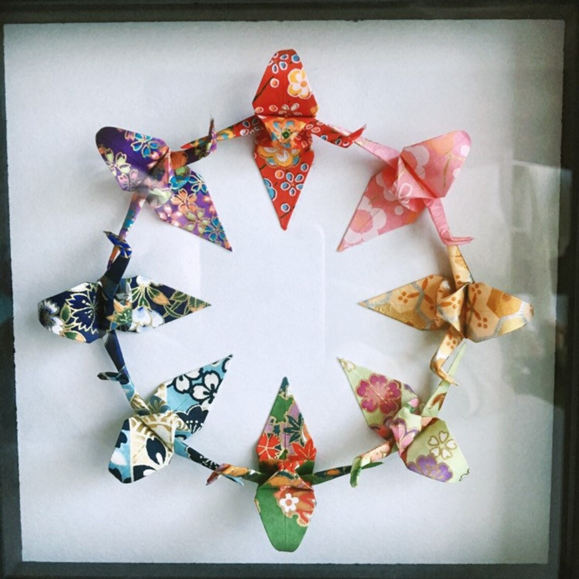 Origami Wall Art Origami Crane Origami Gift Paper Wall Art | Etsy