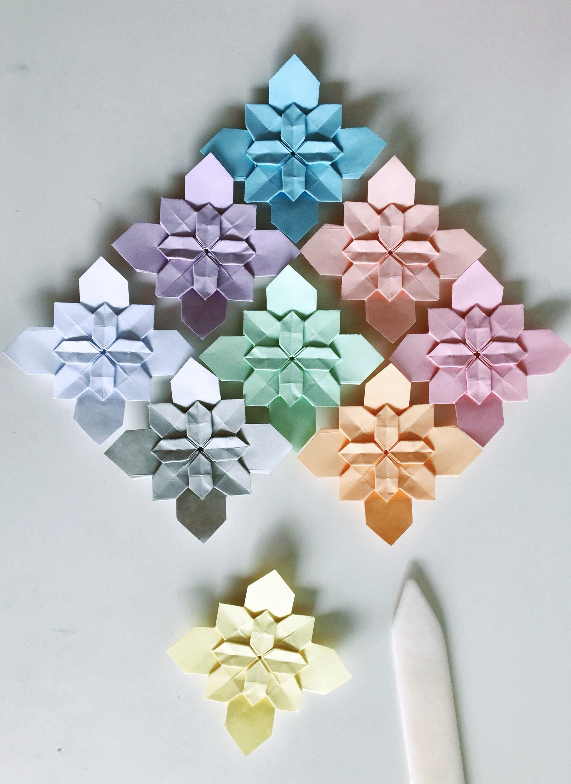 Paper Flower Wall Art Origami Flower Wall Art Paper Flower - Etsy UK