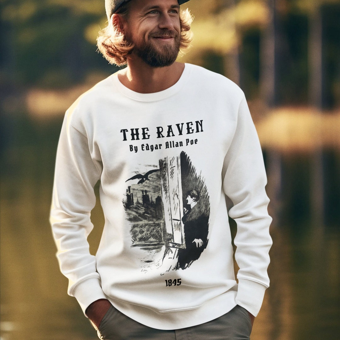 The Raven Shirt, Edgar Allan Poe Shirt, Raven Sweatshirt, Literary ...
