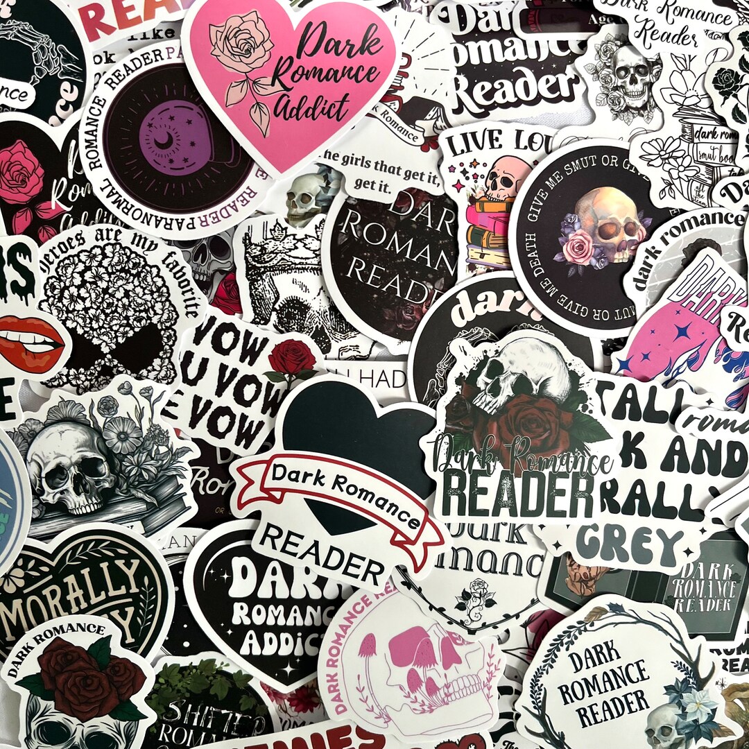 Dark Romance Sticker Pack, Bookworm Stickers, Booktok Stickers, Bookish ...
