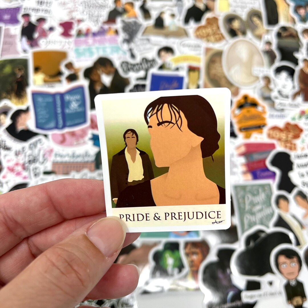 Pride and Prejudice Stickers, Jane Austen Stickers, Mr Darcy Stickers ...