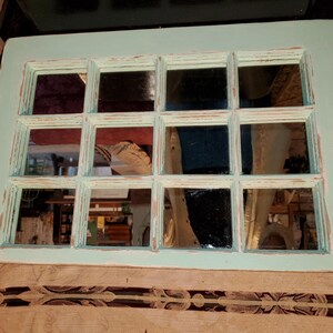 Antique Vintage Cottage 12 Pane Window With Individual Mirrors - Etsy