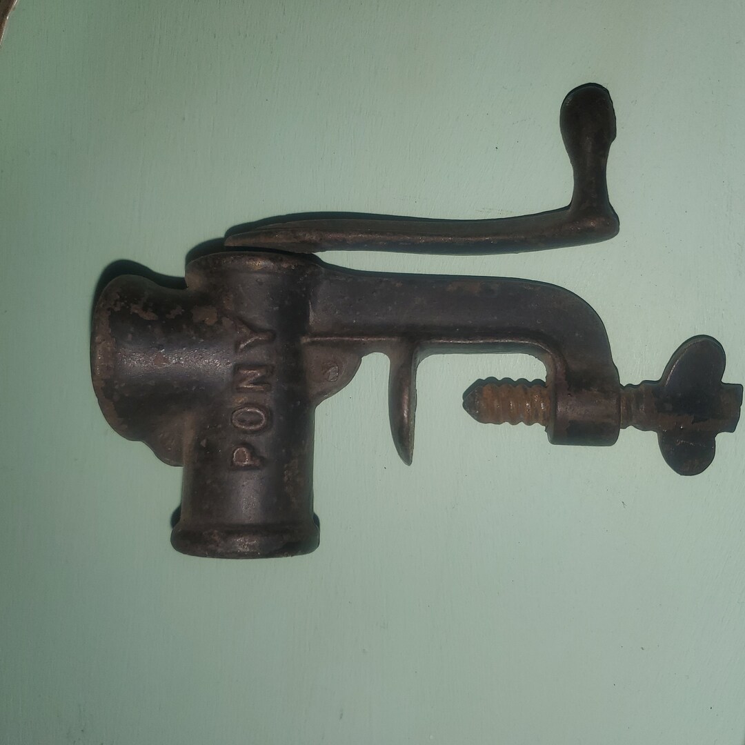 Antique Cast Iron Farm House Tool Salesman Sample for PONY Meat Grinder ...