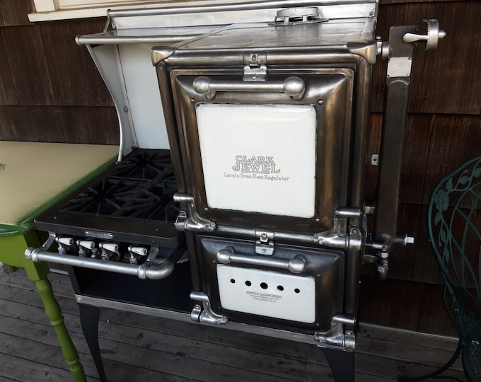 Antique 1930s Clark Jewel Gas Stove Pristine Condition Functional ...