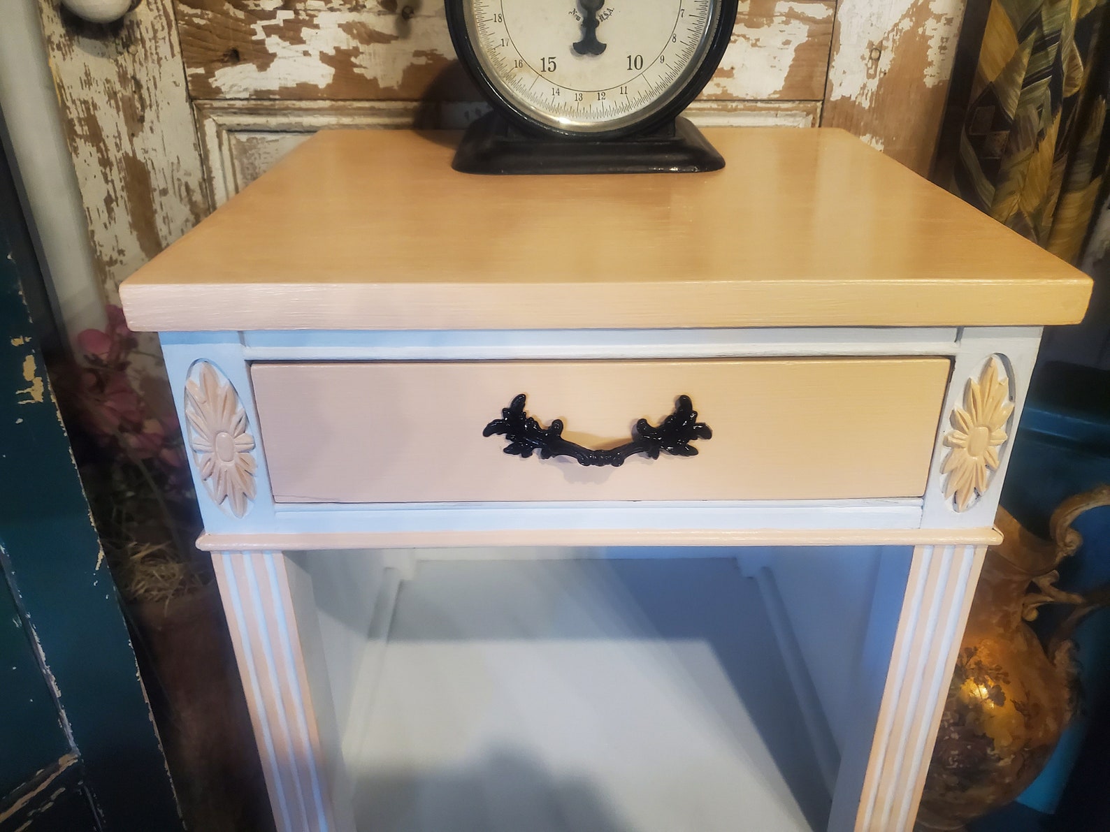 Antique Vintage Drexel Night Stand With Drawer & Large Cubby - Etsy