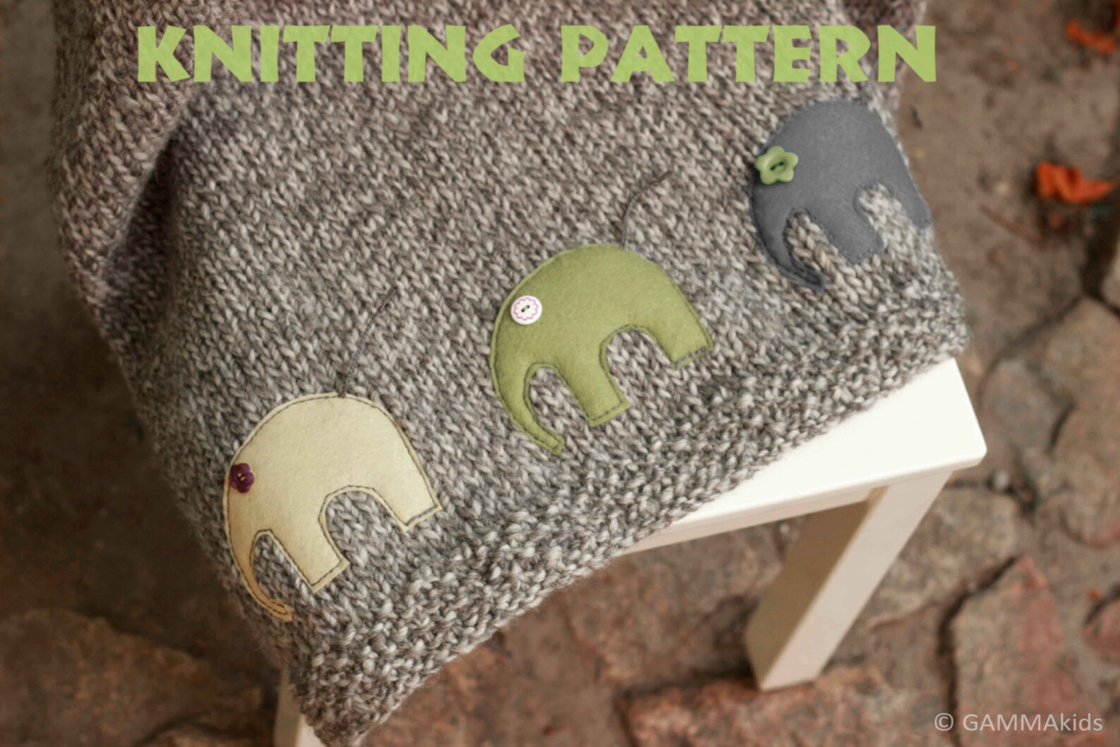 Baby Blanket KNITTING PATTERN, Knitting Elephant Blanket, Baby Boy ...