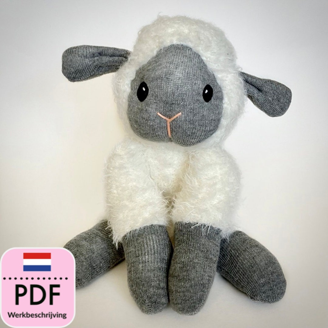 Sock Lamb Sewing Pattern DIY Tutorial Incl. Tutu Description Step-by ...