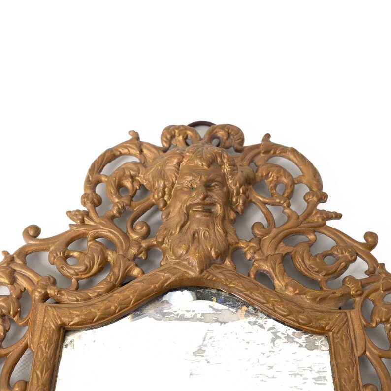 Antique 1890s P.E. Guerin Rococo Brass Wall Mirror - Etsy