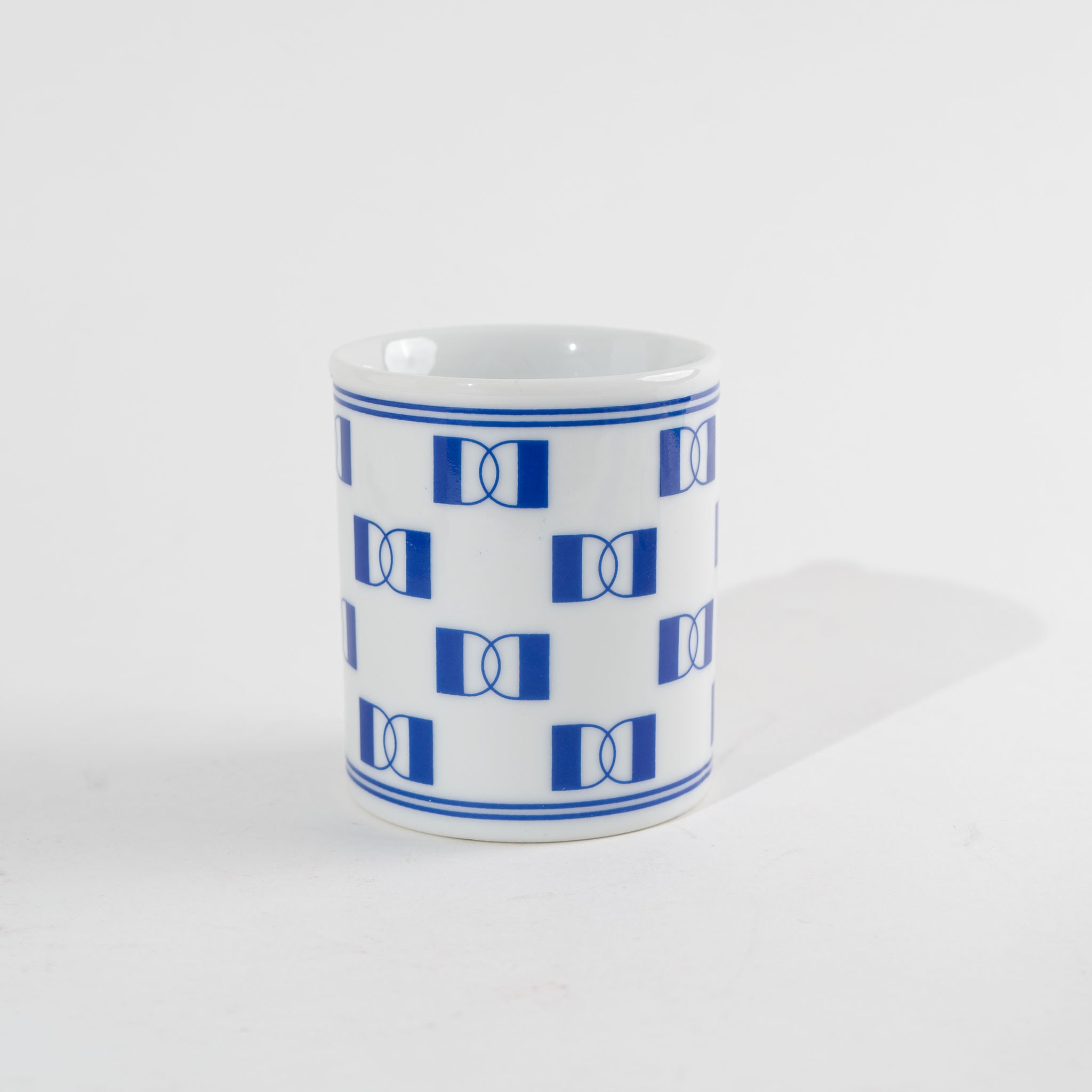 Vintage Monogram D Coffee Cup - Letter Initial Tea Cup - Blue and White ...