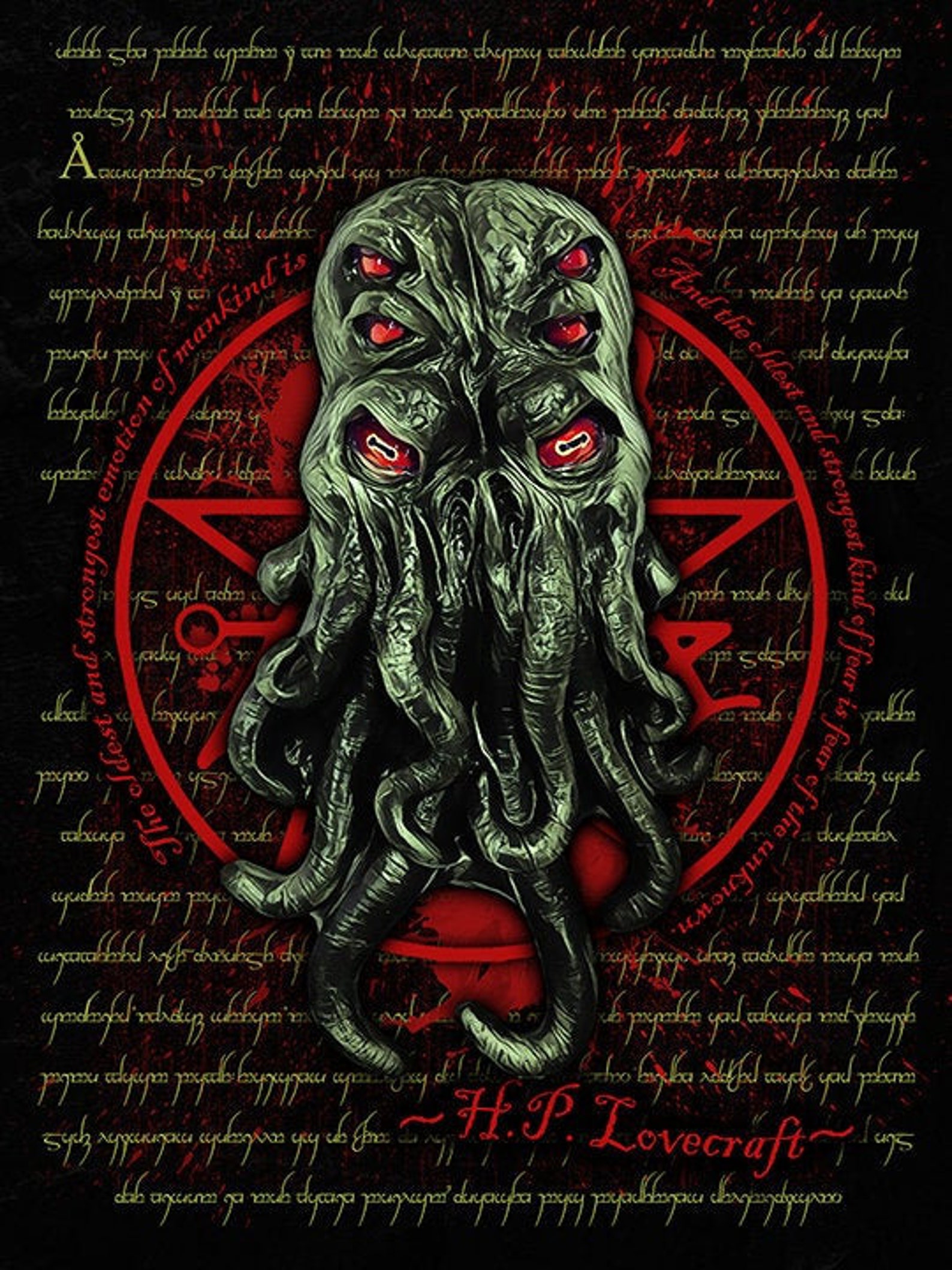 Call of Cthulhu: Original Art Print Reproduction 9 X 12 - Etsy