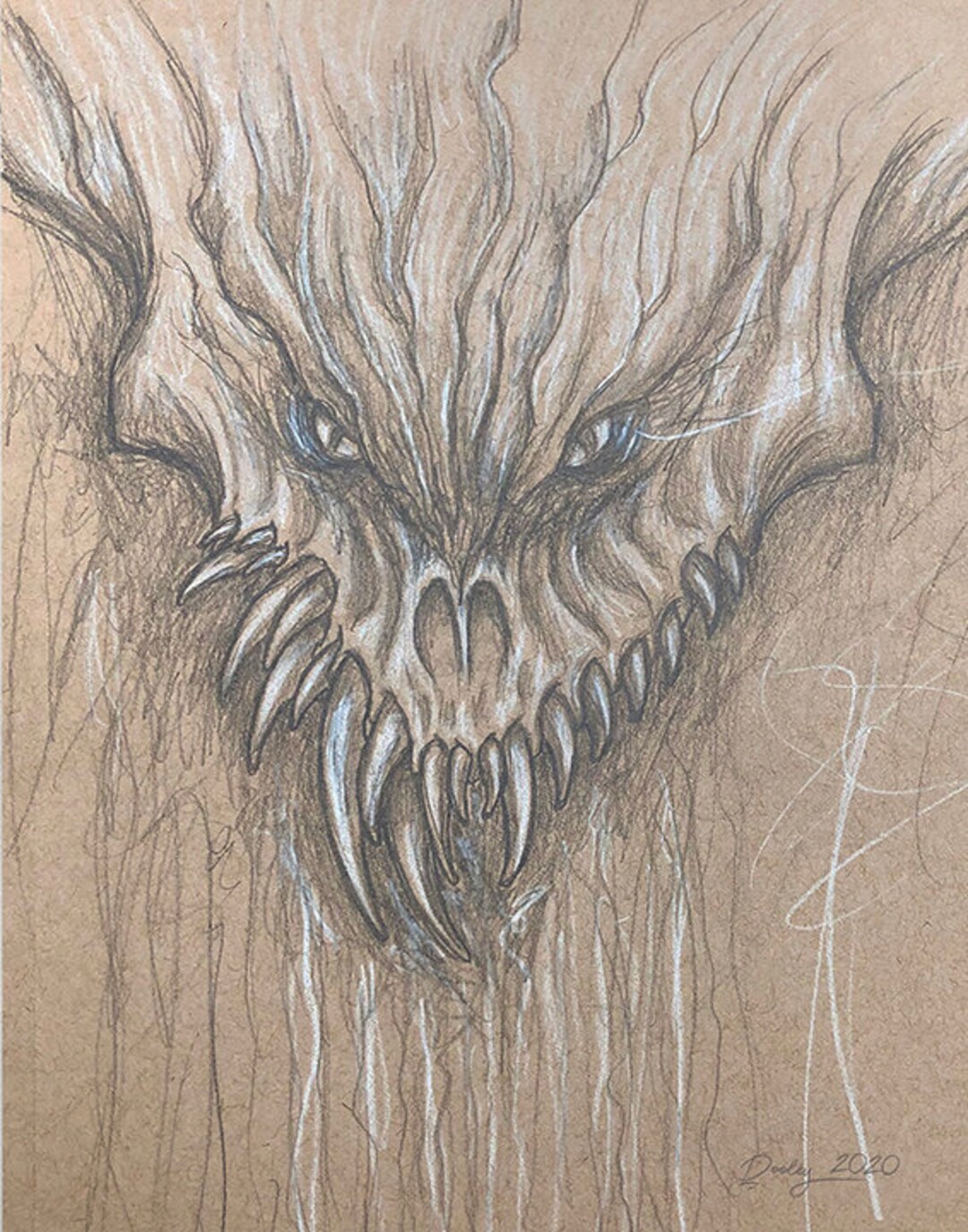 Creature: Original Art Print Reproduction 9 X 12 - Etsy