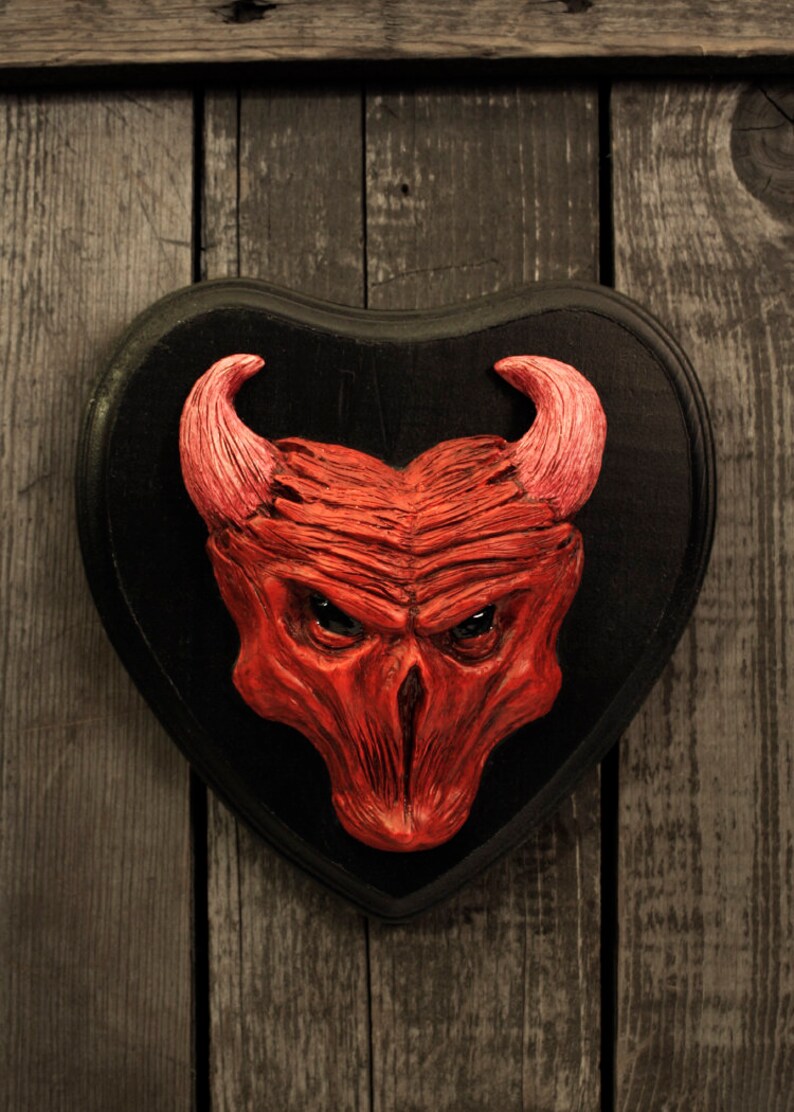 Demon Heart Wall Plaque | Etsy