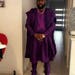 4 Pcs Purple African Agbada/ankara Men's Agbada | Etsy