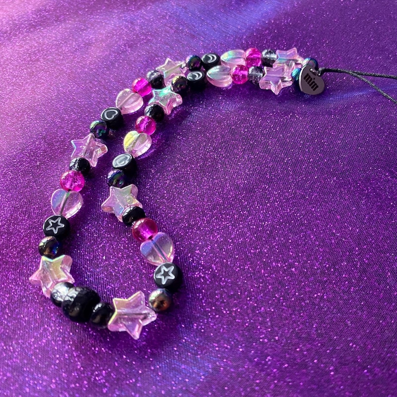 Pink Emo Phone Charm - Etsy UK