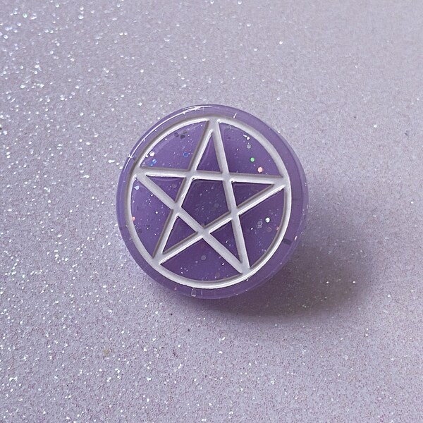 Pentagram Pin - Etsy