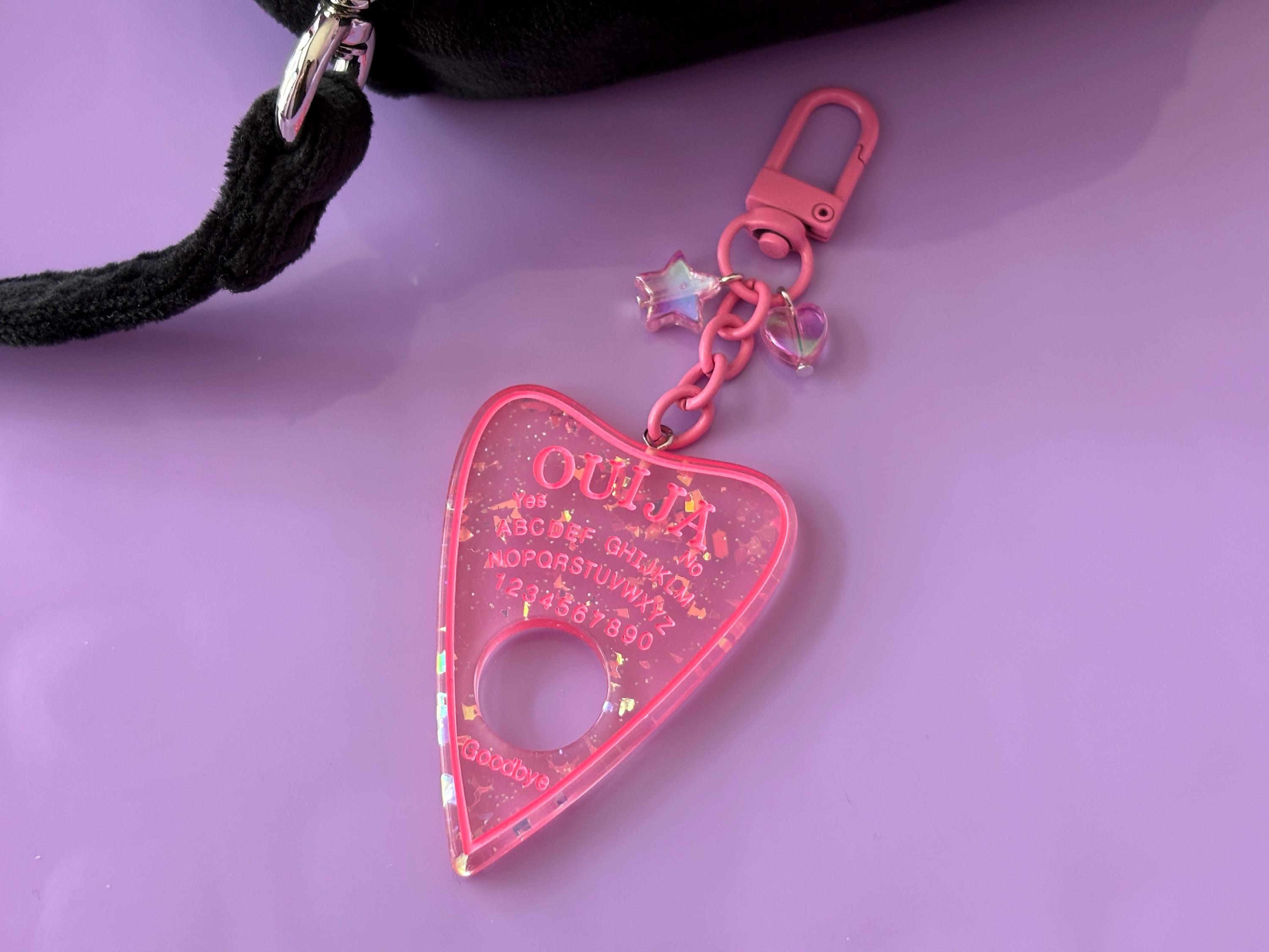 Baby Pink Glitter Ouija Charm | Kawaii, Ouija Board, Creepy Cute ...