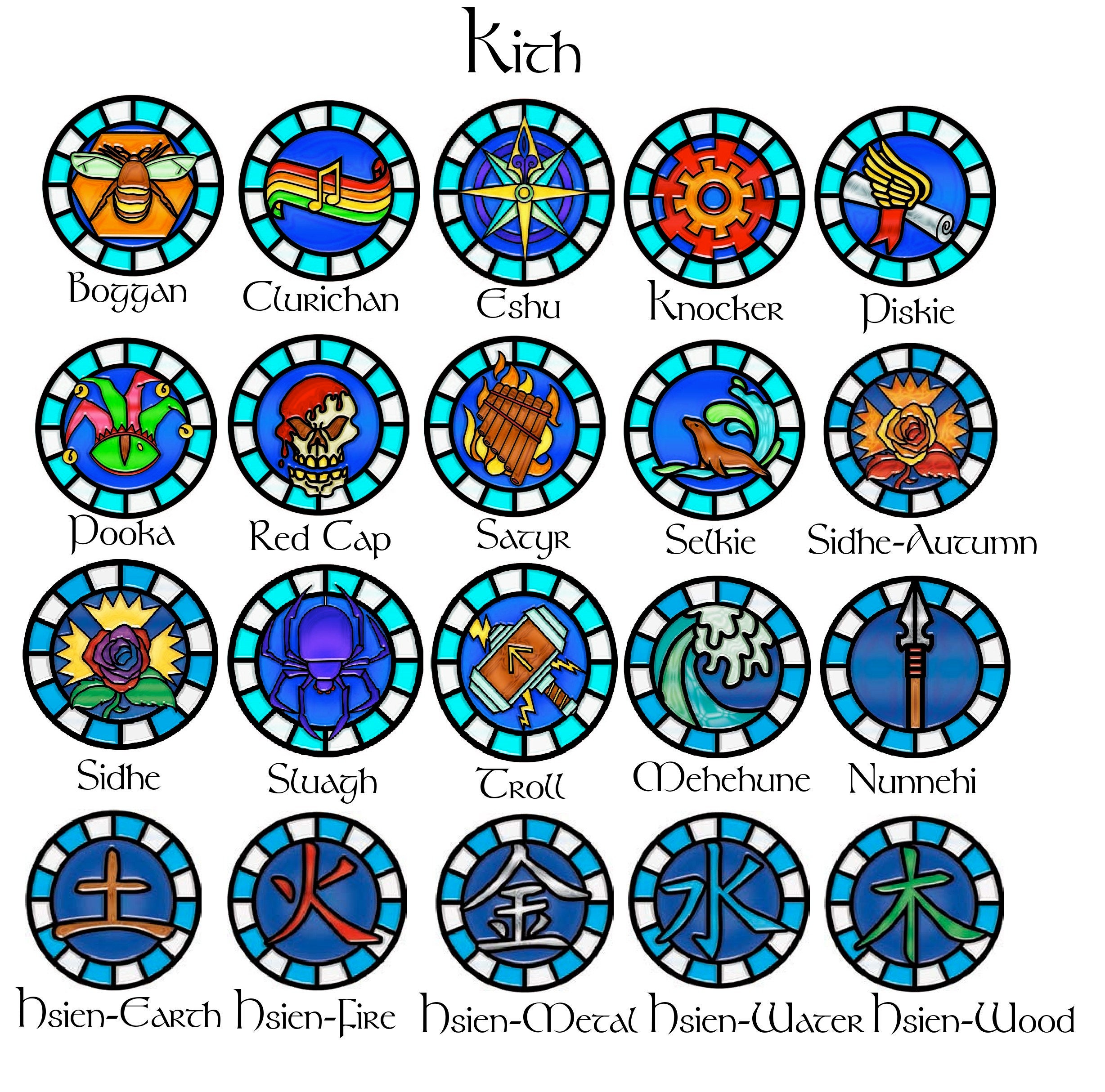 Custom Changeling: the Dreaming Pendants | Etsy