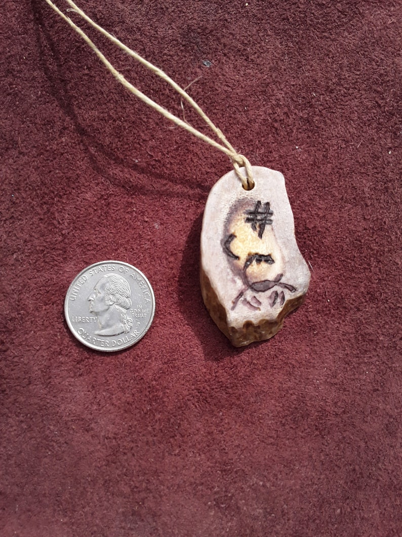 Werewolf 'dog Tag' Custom Carved Antler Character - Etsy