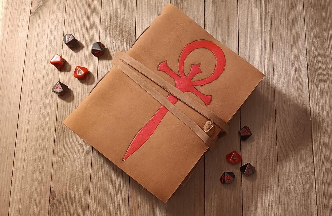 Vampire Themed, Leather Covered, Deckled Edged Paper Journal - Etsy