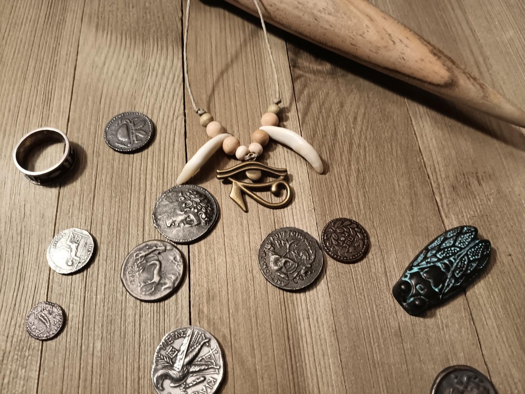 Eye of Horus Charm Vampire Trophy Necklace - Etsy